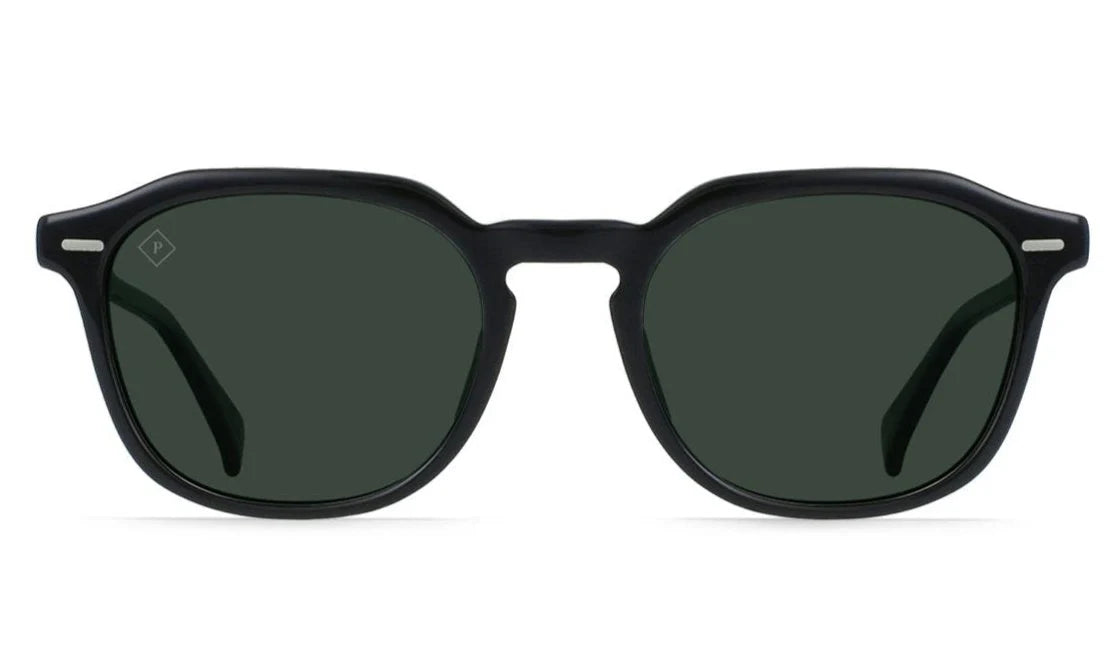 RAEN CLYVE Recycled Black / Green Polarized