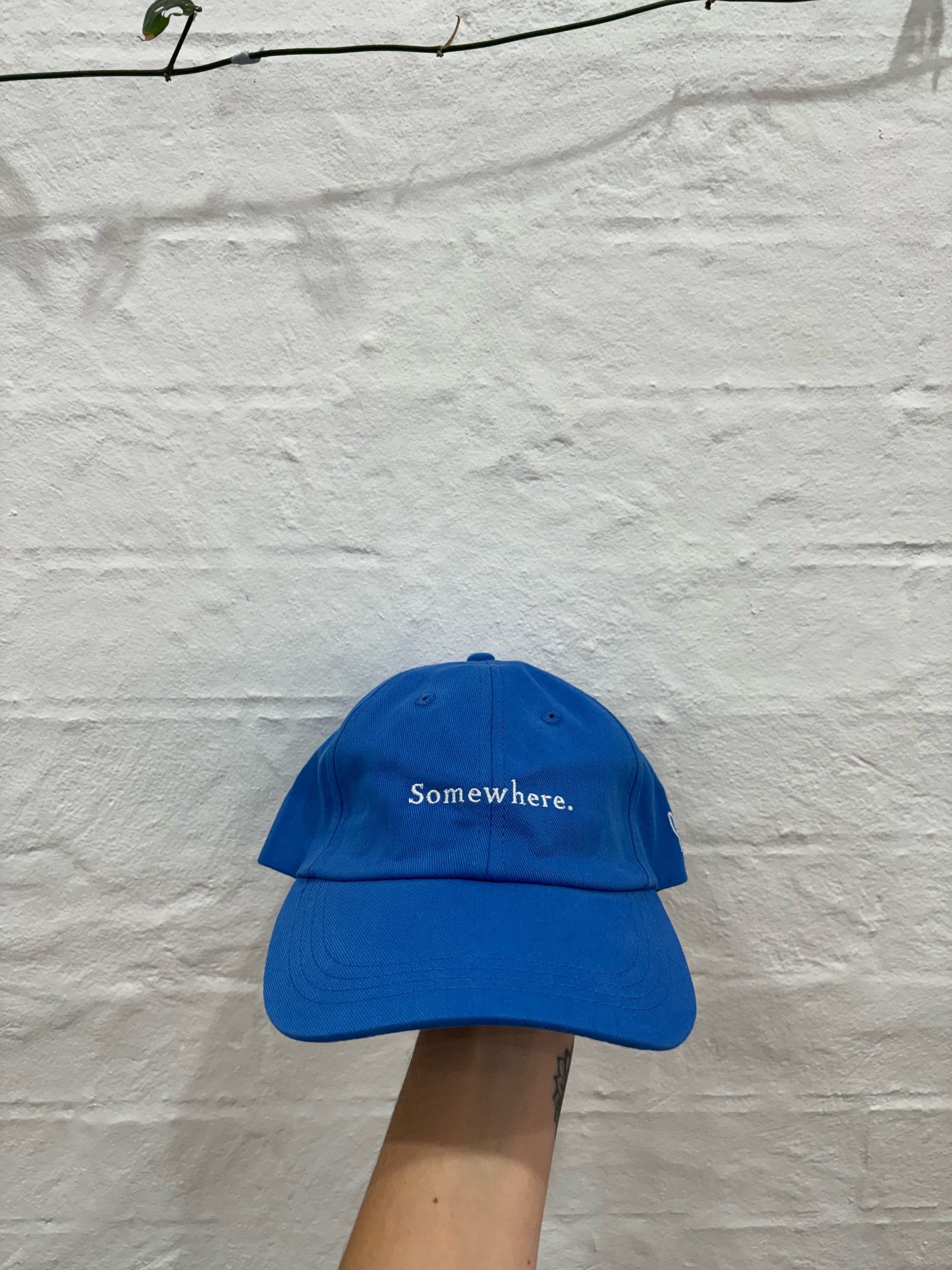 SOMEWHERE dad cap - Azure